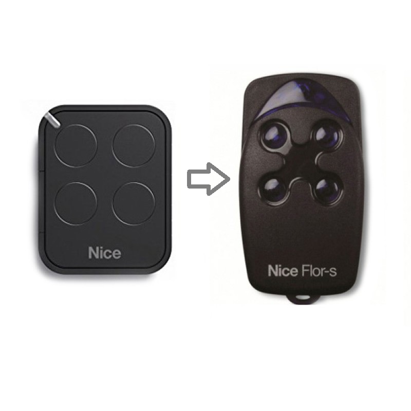 Τηλεκοντρόλ Γκαραζόπορτας Nice Flor-S Κυλιόμενου Κωδικού| Key-safe.gr